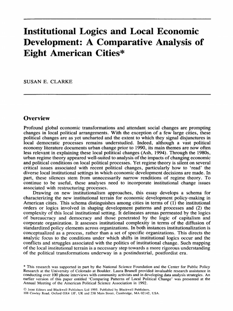 [International Journal of Urban and Regional Research 1995-Dec Vol. 19 ...