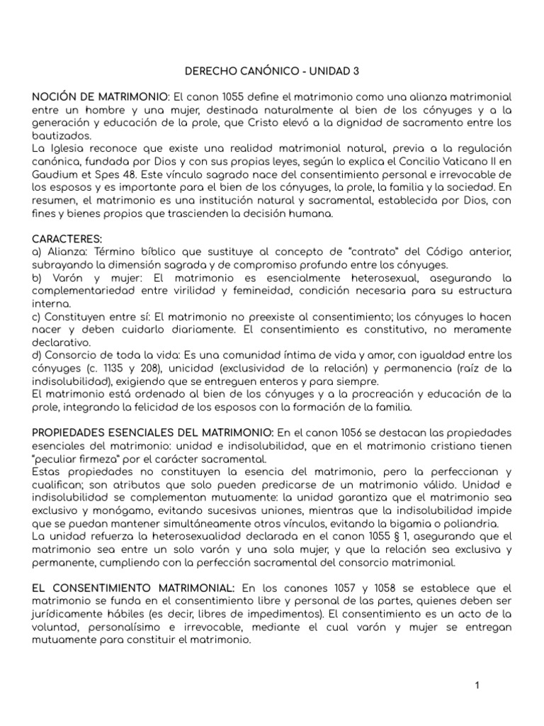 Derecho Canonico 3 | PDF | Matrimonio | Anulación