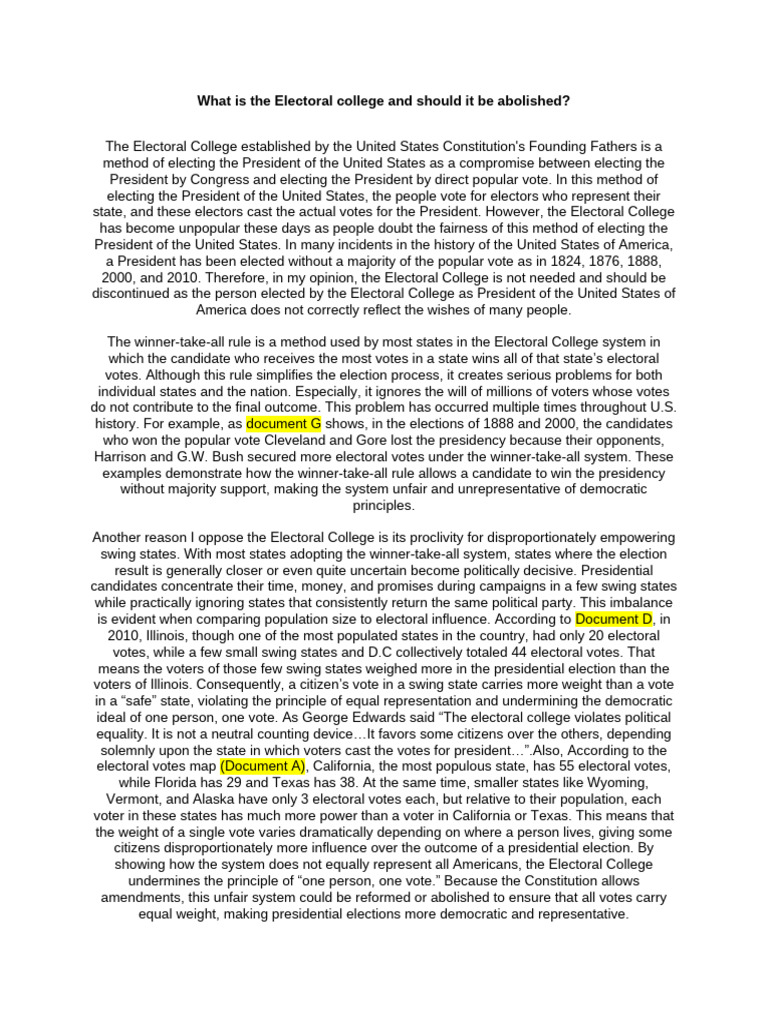 Essay | PDF | Swing State | Elections