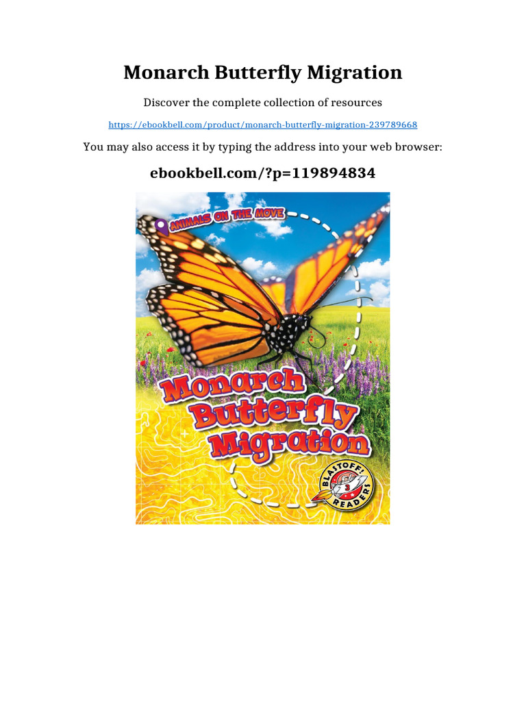 Monarch Butterfly Migration Full Chapters Included | PDF | T Cell ...