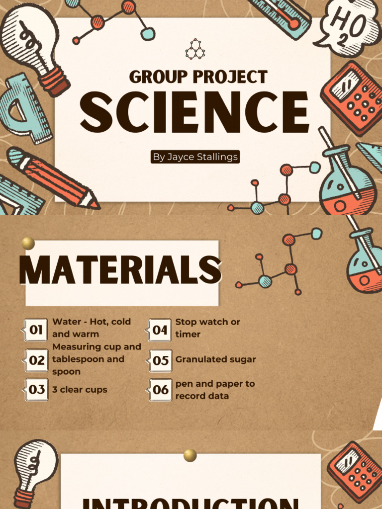 Brown Illustrated Science Group Project Presentation-2 | PDF