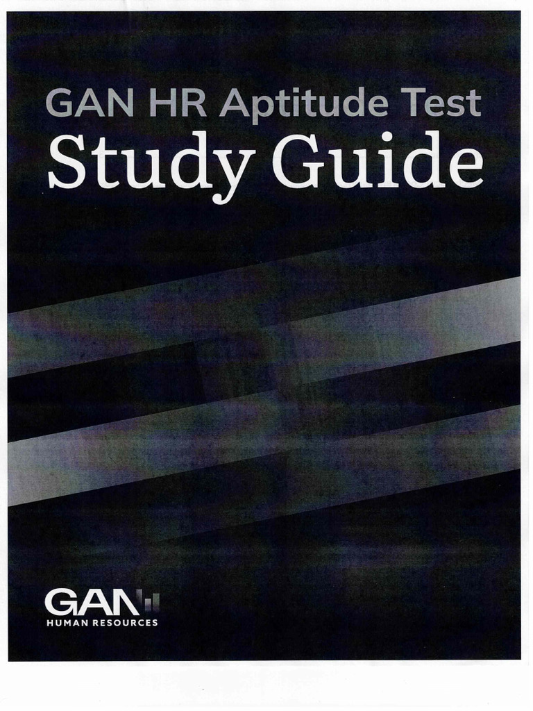 GAN HR Aptitude Test Study Guide (2025) | PDF