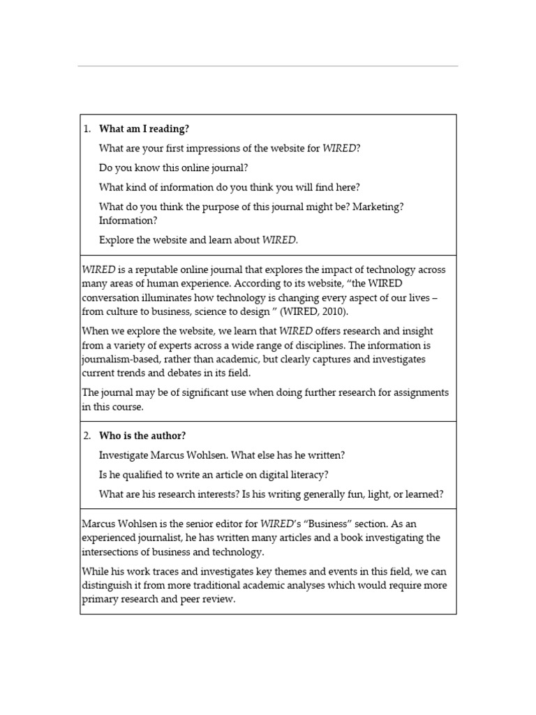 ENGL1101 Reading For Context Sample Answers | PDF | Human Communication ...