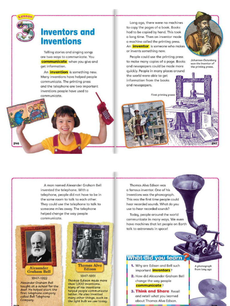 U6 L3 Inventors and Inventions | PDF