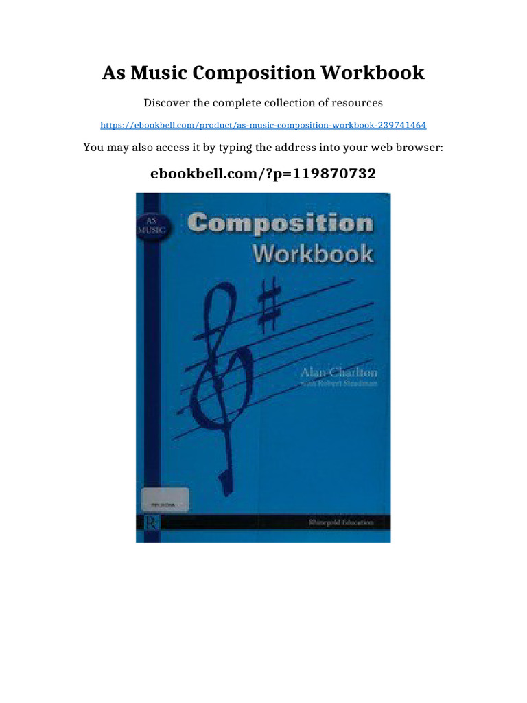 AS Music Composition Workbook Available All Format | PDF | Lease ...