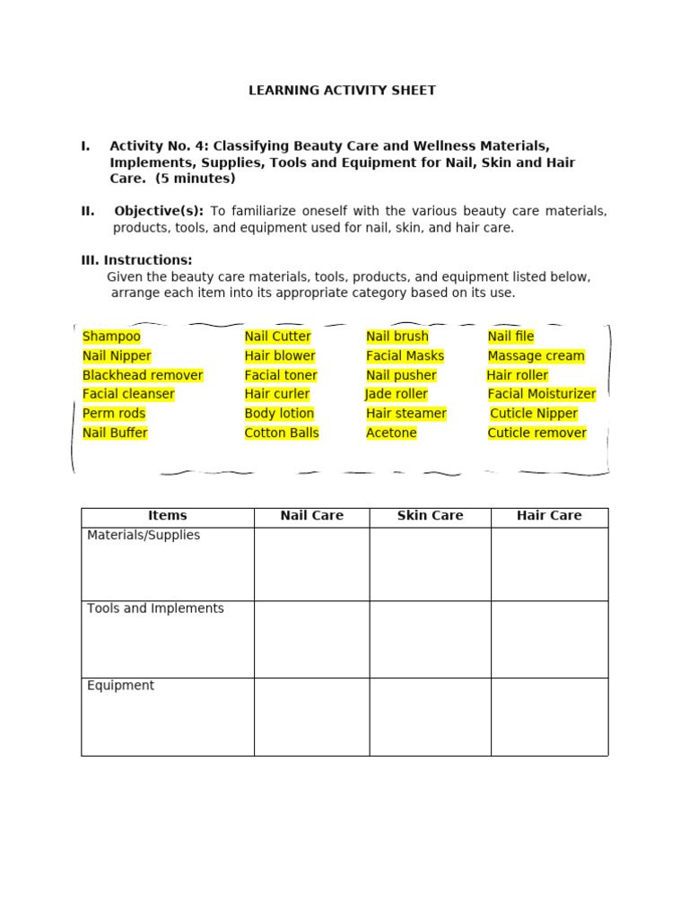 Learning Activity Sheet 2 (q3) | PDF