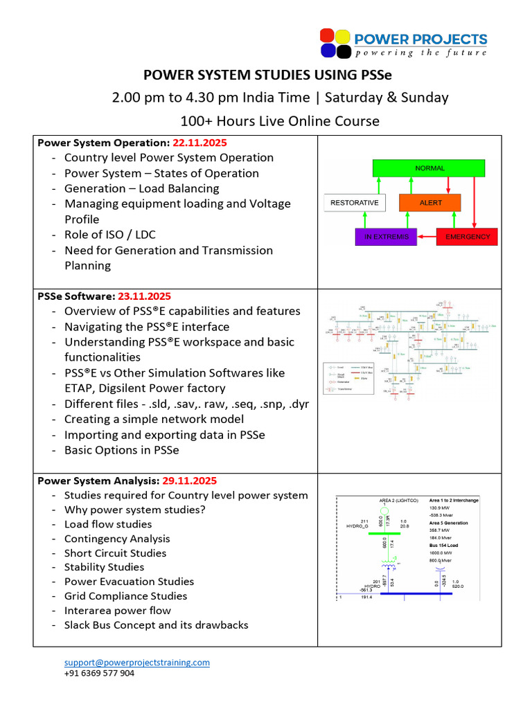 PSSe Online Training | PDF | Transformer | Ac Power
