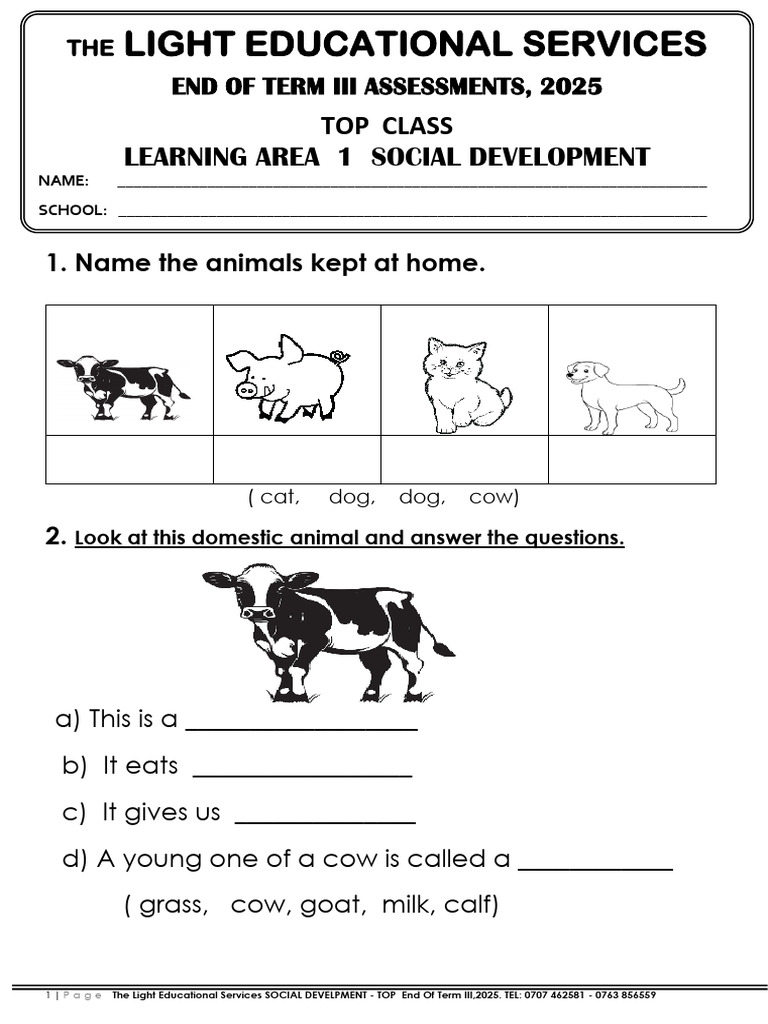 End of Term Iii - Top Class - Social Development | PDF | Chess Openings ...