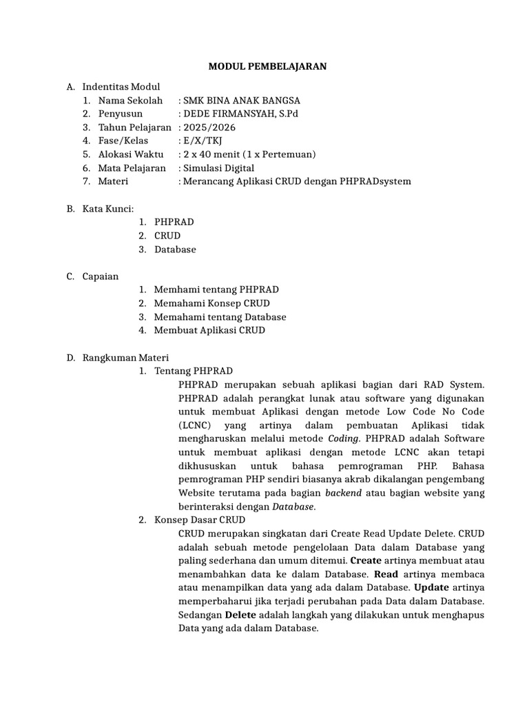 Modul Pembelajaran 3 - Rad Systems | PDF