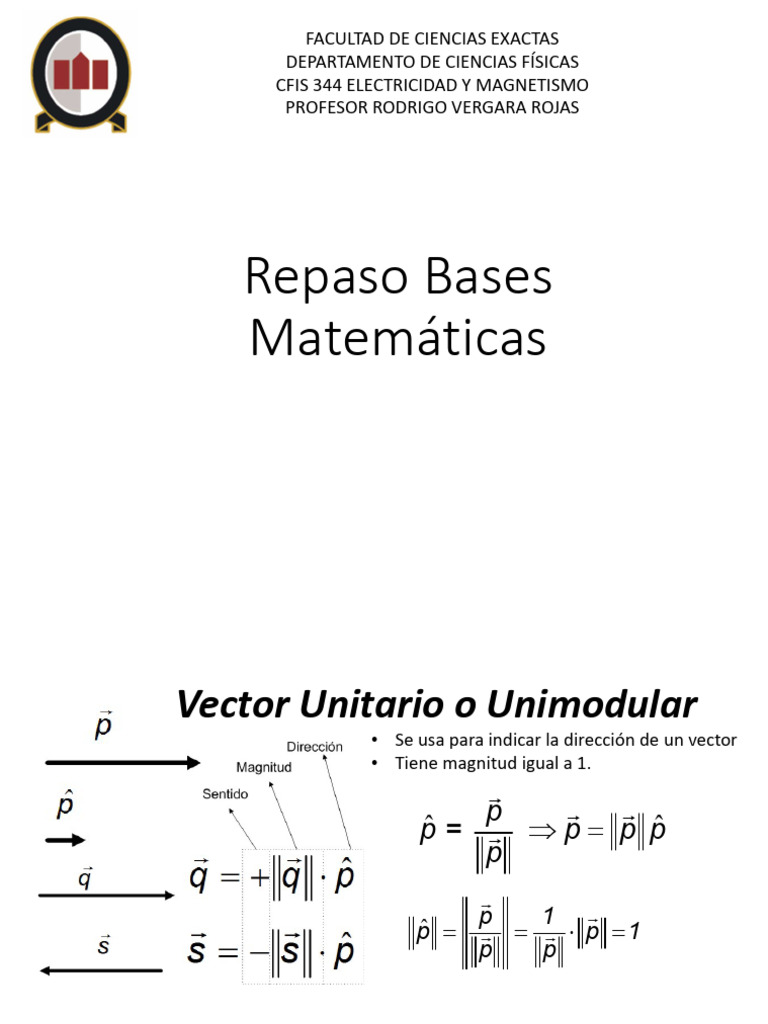 00) Bases Matemáticas | PDF | Funciones trigonométricas | Integral