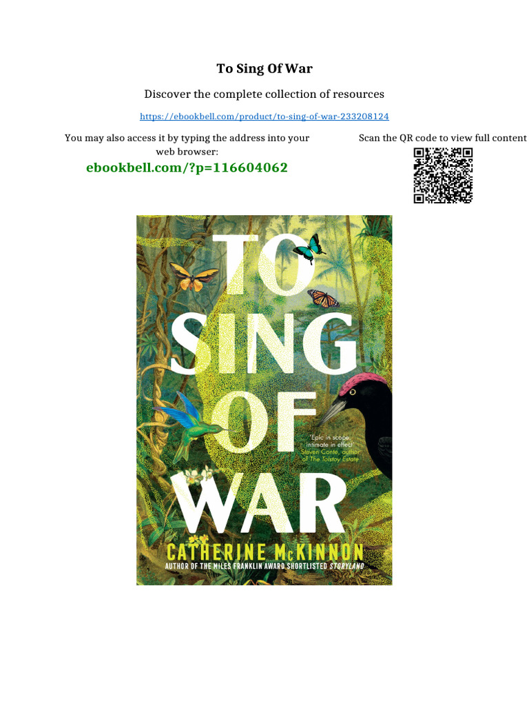 To Sing of War Sample | PDF | Intellectual Property | Property