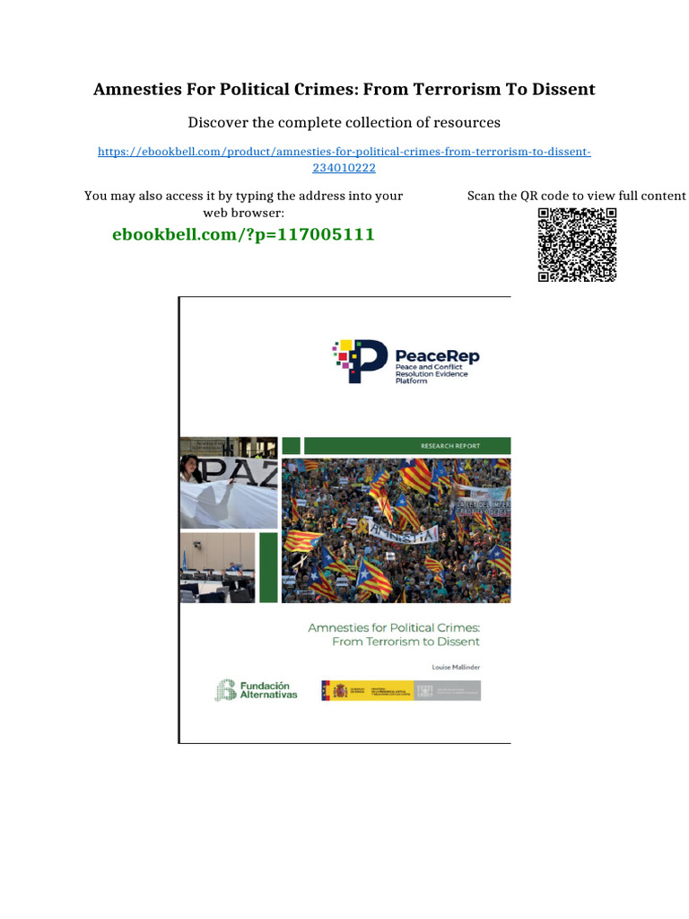 Amnesties for Political Crimes: From Terrorism to Dissent available any ...