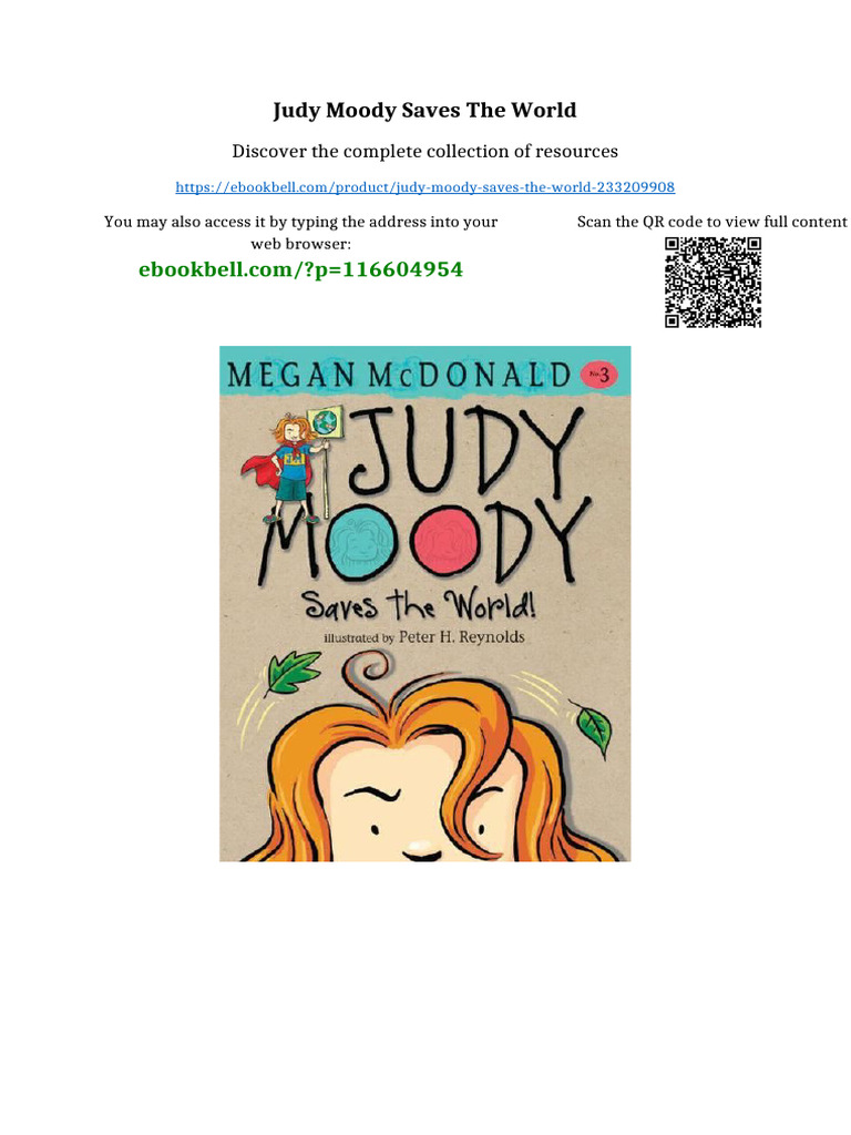 Judy Moody Saves The World Available Instanly | PDF | Electrical ...