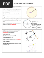 Circle Vocabulary and Terminology Guide | PDF | Circle | Angle