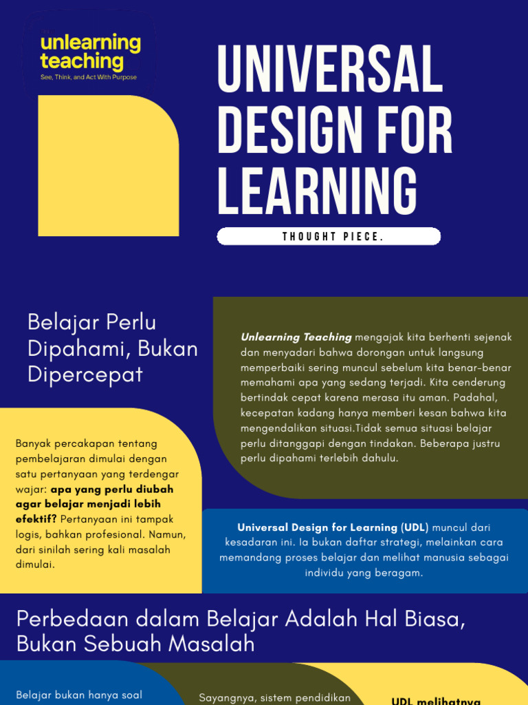 Universal Design For Learning | PDF