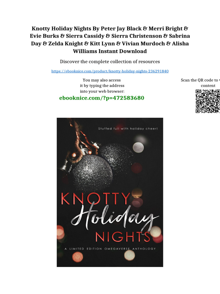 Knotty Holiday Nights by Peter Jay Black & Merri Bright & Evie Burks ...