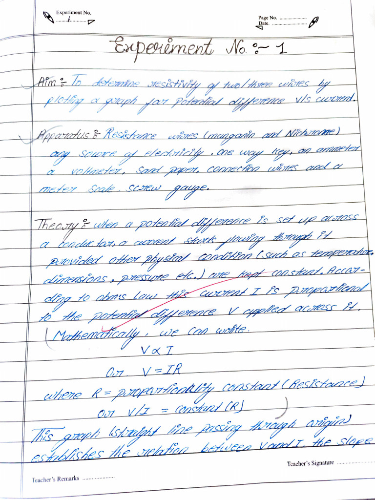 Physics Class 12th Practical | PDF