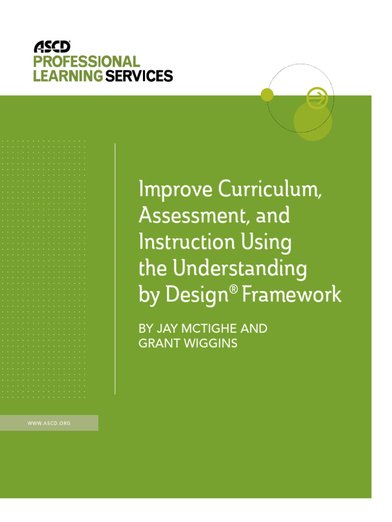 ASCD_UBD_whitepaper | PDF | Curriculum | Learning