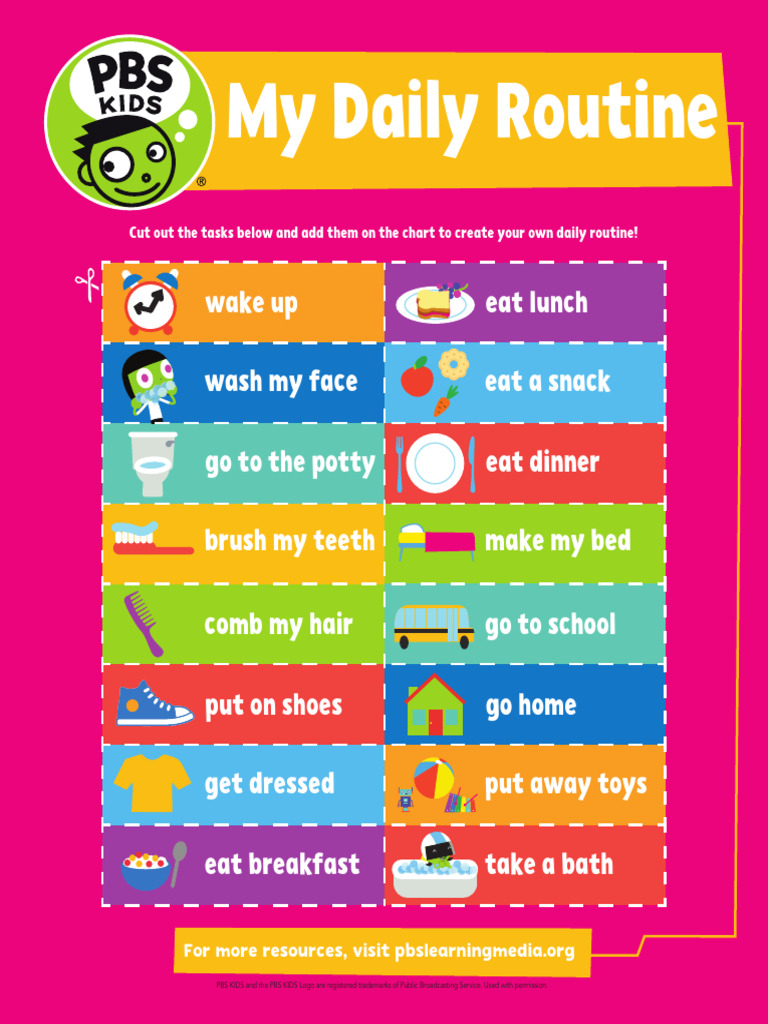 My Daily Routine PBS KIDS | PDF