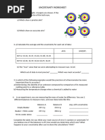 Calculating Uncertainty in GCSE Chemistry | PDF | Chemical Substances ...