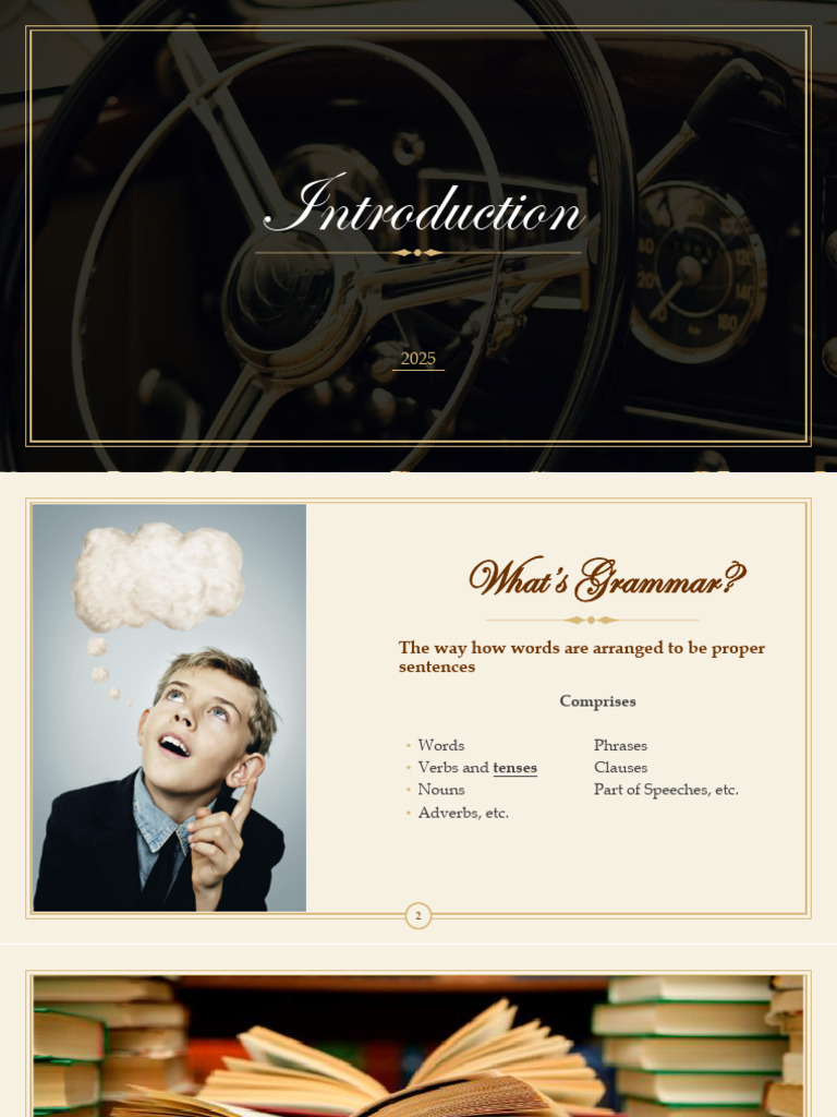 Introduction to Grammar and Tenses | PDF | Noun | Subject (Grammar)