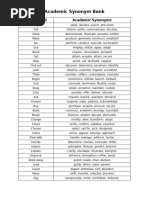Formal Synonyms for Academic Writing | PDF | Verb