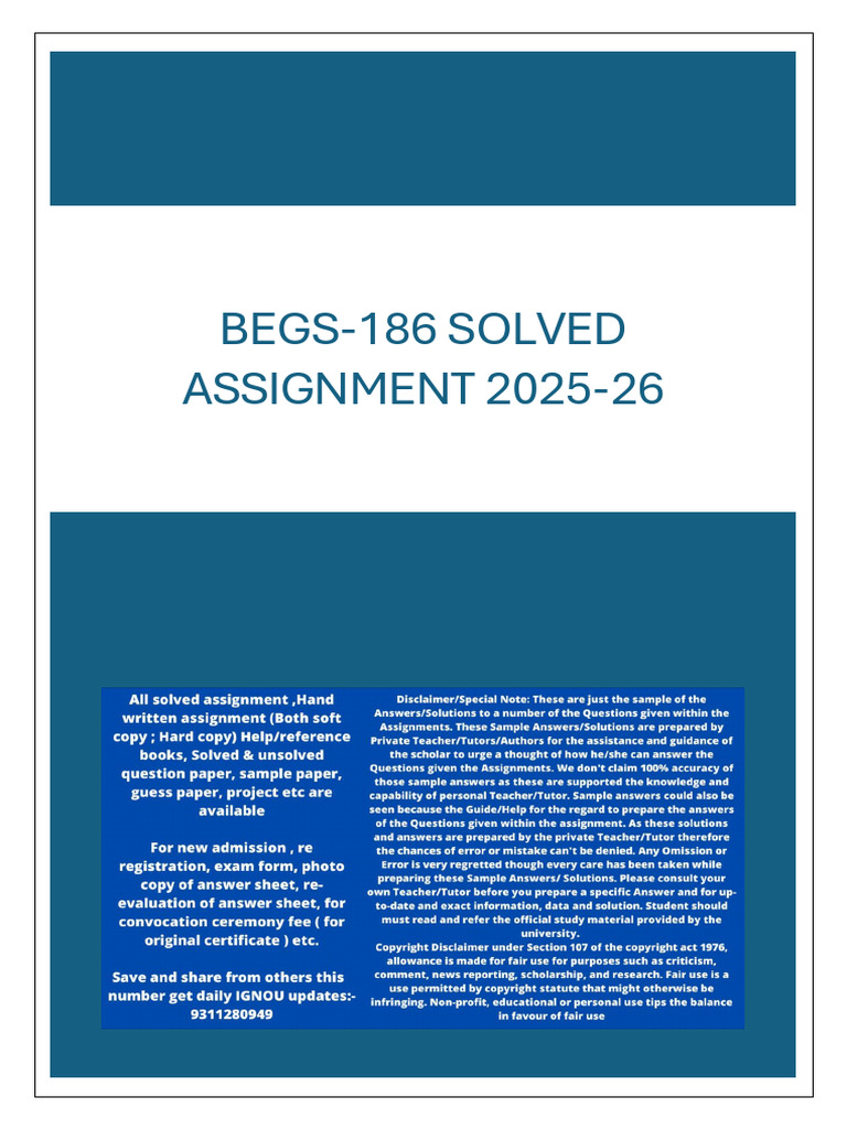 BEGS-186 2025-26 EM | PDF | Communication | Artificial Intelligence