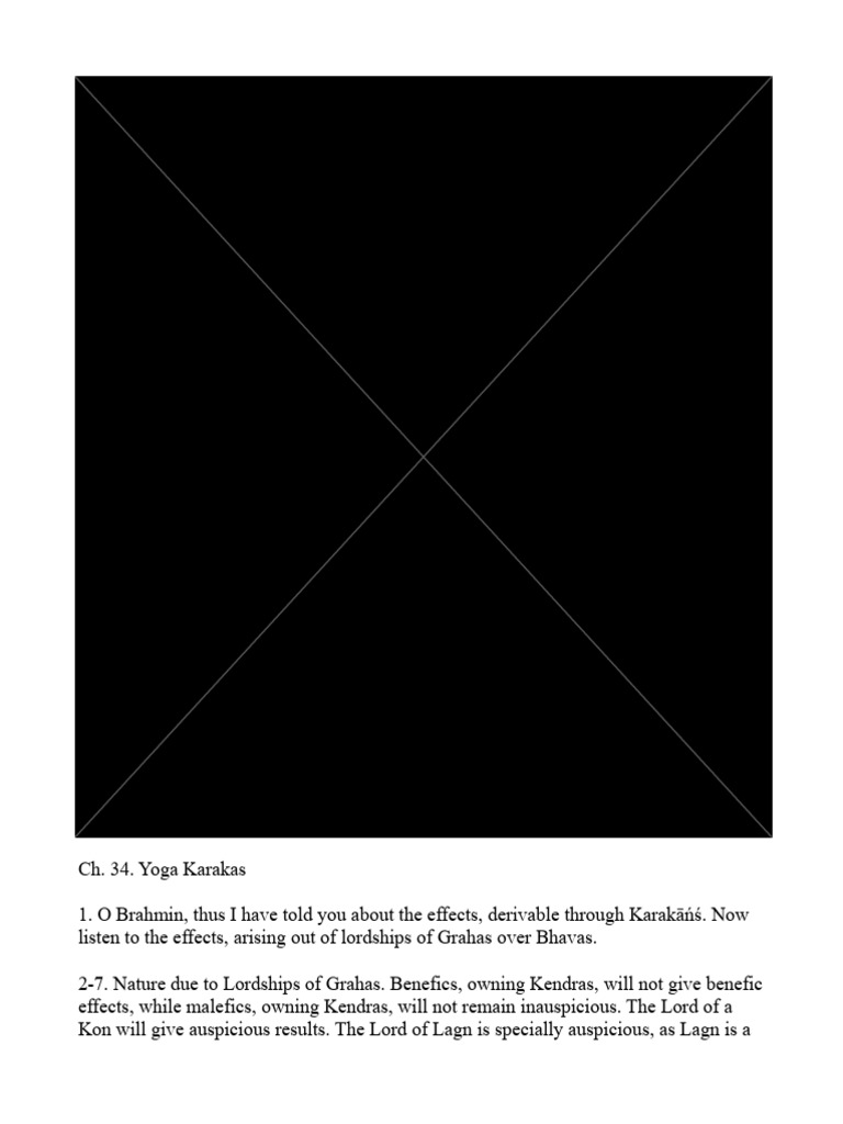 BPHS - Yoga karaka | PDF | New Age Practices | Technical Factors Of ...