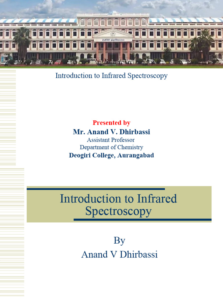 Introduction to Infrared Spectroscopy | PDF | Infrared Spectroscopy ...