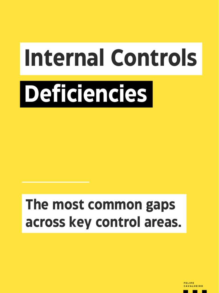 Internal Control Deficiencies | PDF | International Financial Reporting ...