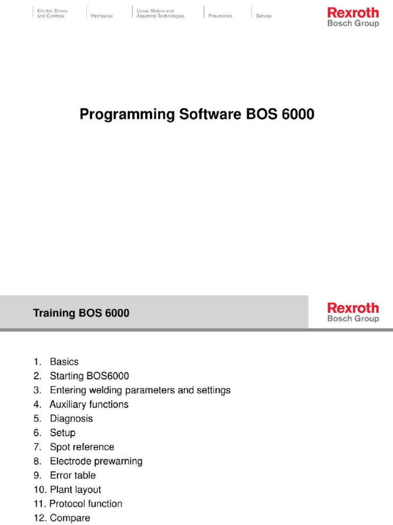 Bos6000 weld controller | PDF