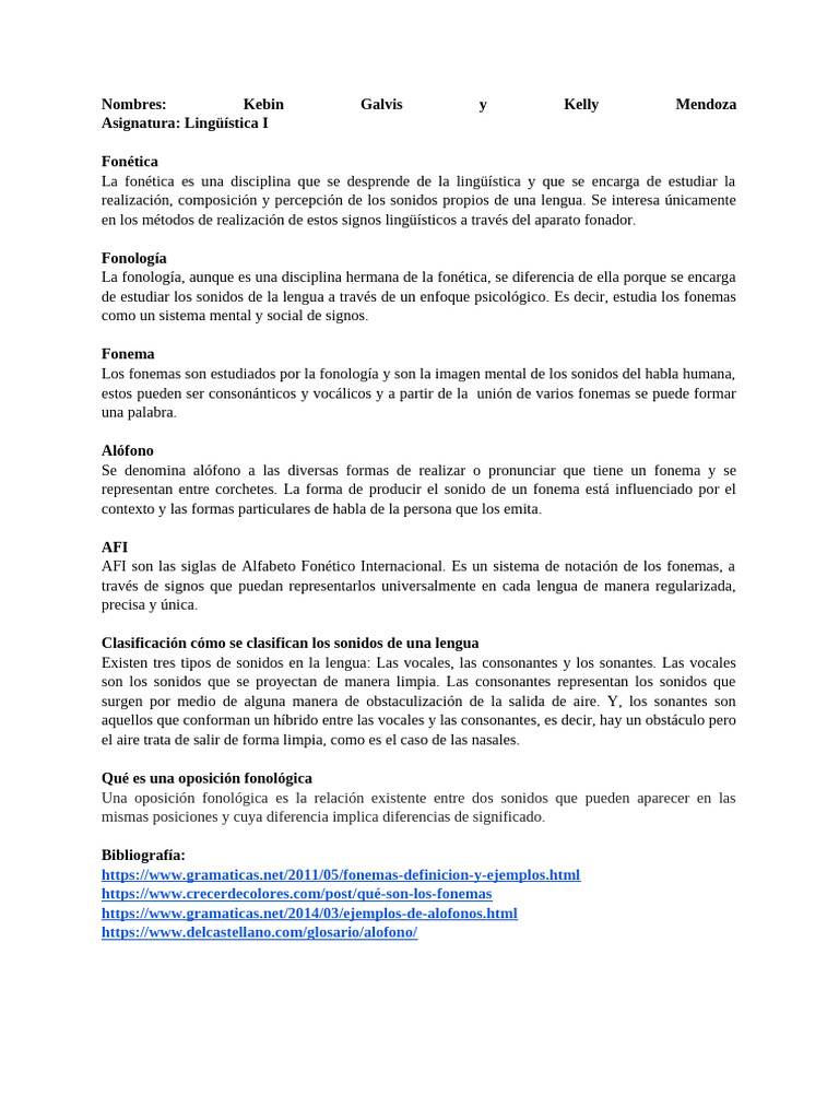 Taller de Fonética y Fonología | PDF