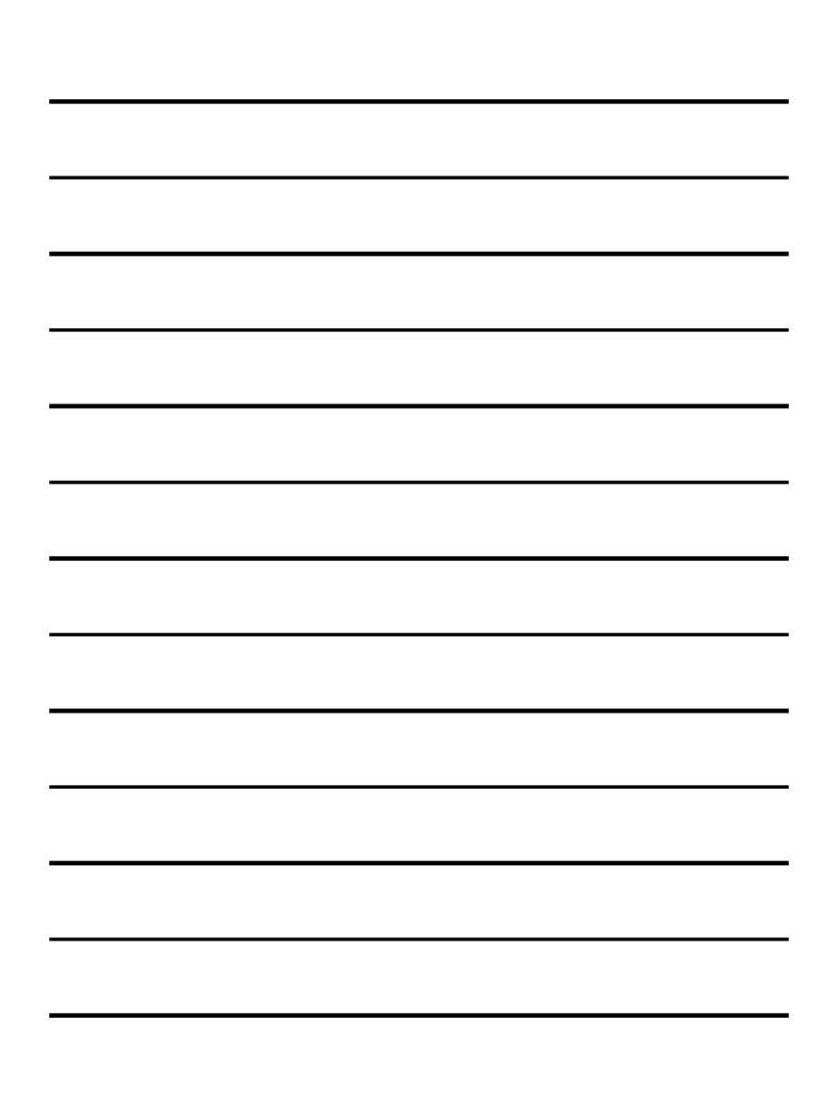 3 4th Inch Low Vision Lined Paper | PDF