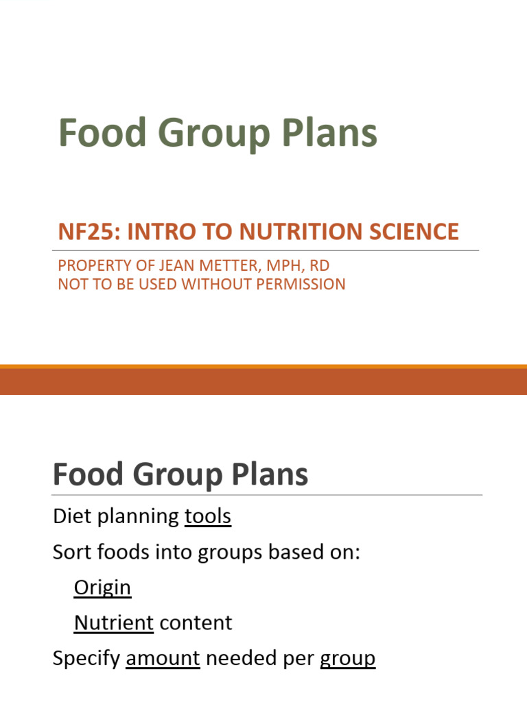 #2 Food Group Plans With Blanks | PDF | Vegetable Oil | Fat