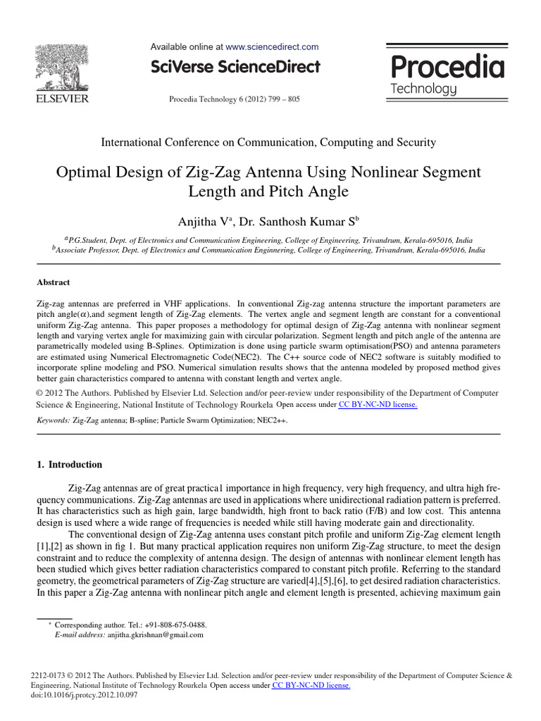 Optimal Design of Zig-Zag Antenna Using Nonlinear Segment Length and ...