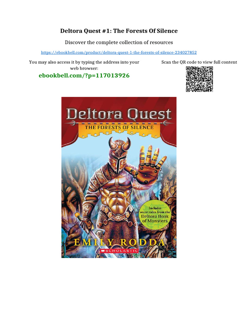 Deltora Quest #1: The Forests of Silence sample | PDF | Intellectual ...