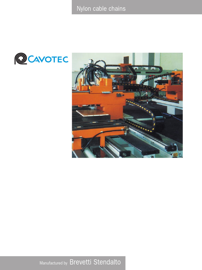 Cavotec Cable Chain | PDF | Strength Of Materials | Engineering Tolerance