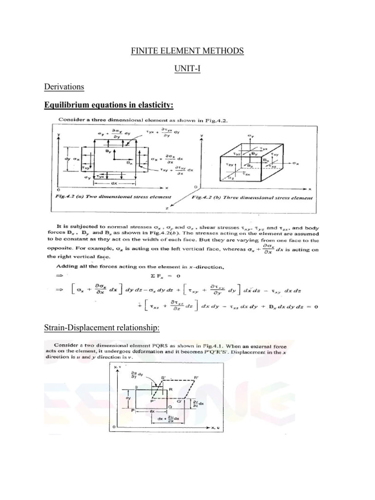 FEM IMP Formulas with topics | PDF