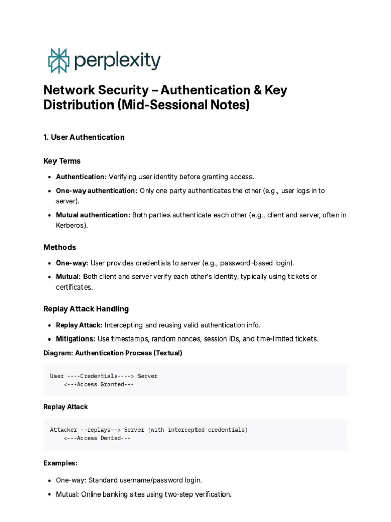 Network Security – Unit 2 Notes | PDF