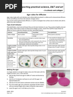Agar Diffusion Experiment Method | PDF | Diffusion | Volume