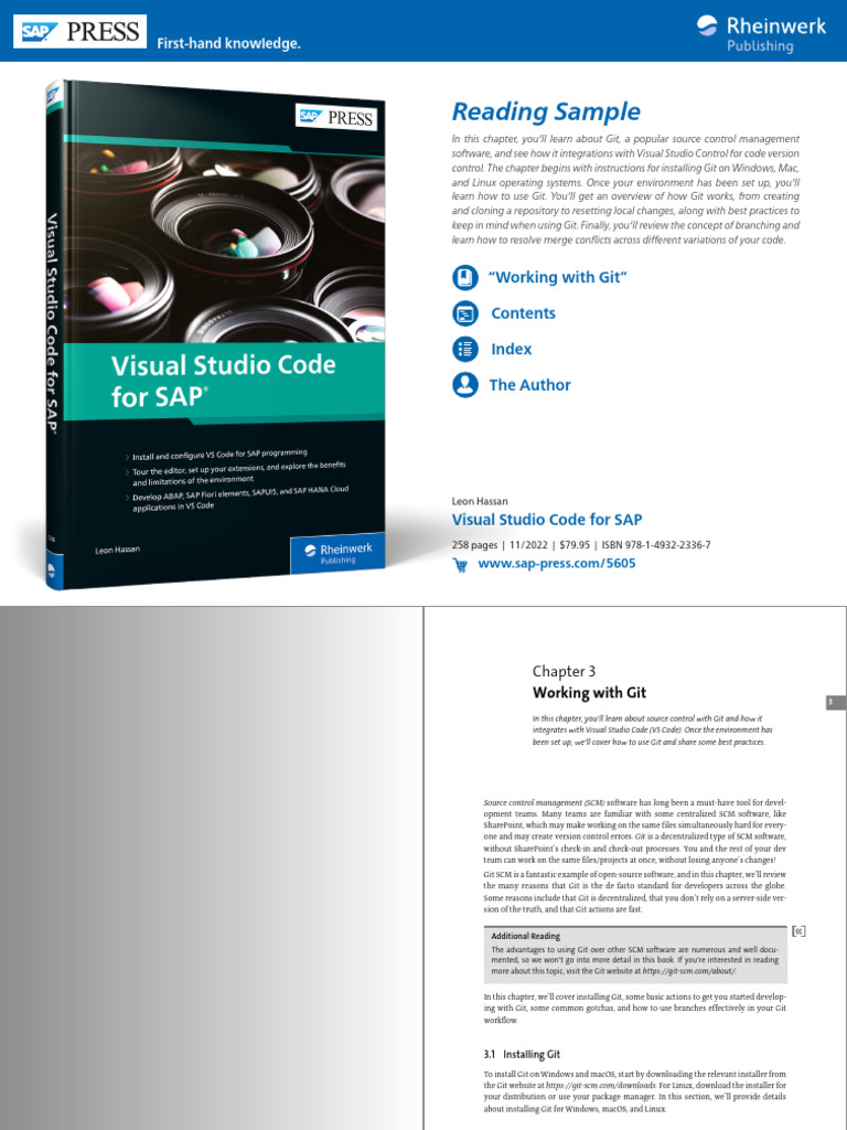 Reading Sample Sap Press Visual Studio Code for Sap | PDF | Version ...