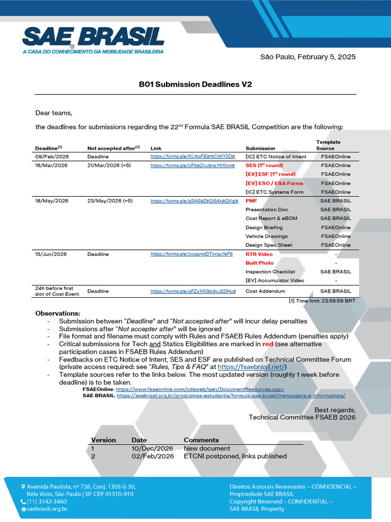 B 01 Submission Deadlines V 2 | PDF