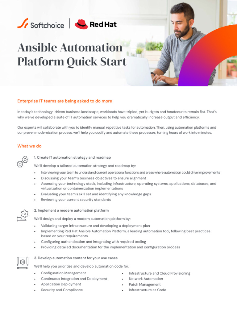 Data Sheet Ansible Automation Platform Quick Start Ver02 | PDF | Red ...