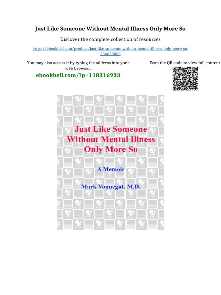 Just Like Someone Without Mental Illness Only More So Full | PDF ...