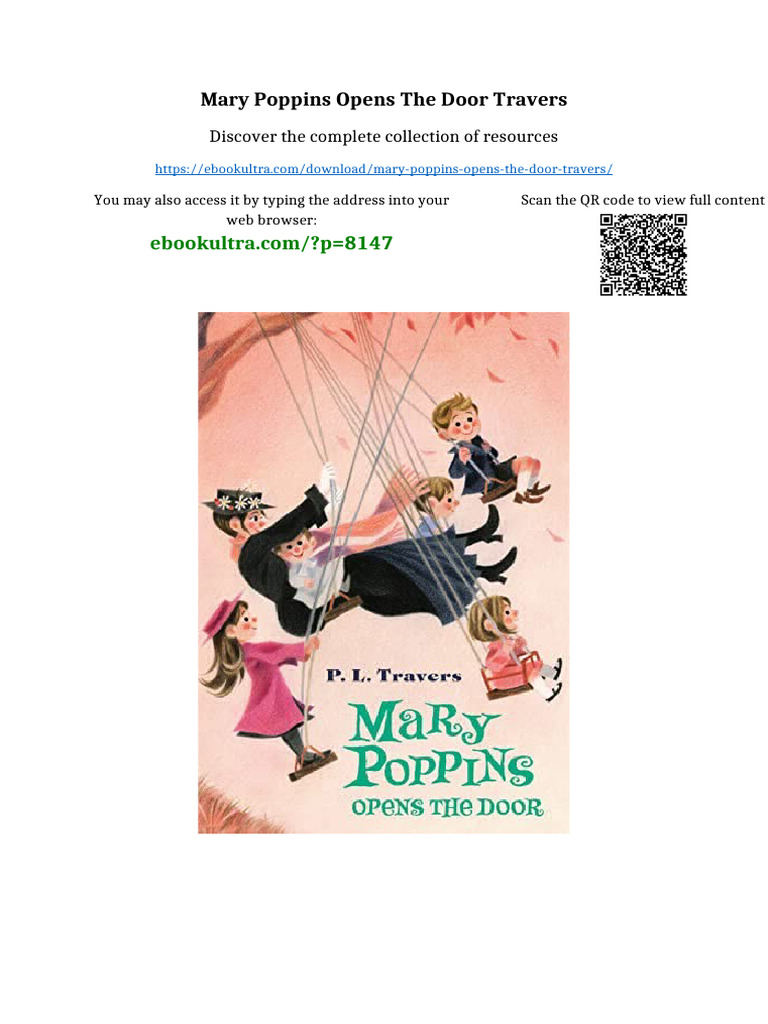 Mary Poppins Opens The Door Travers Newest Edition 2025 | PDF ...