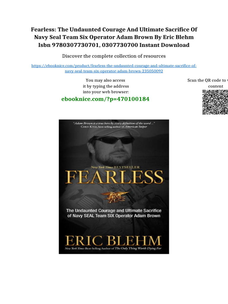 Fearless: The Undaunted Courage and Ultimate Sacrifice of Navy SEAL ...