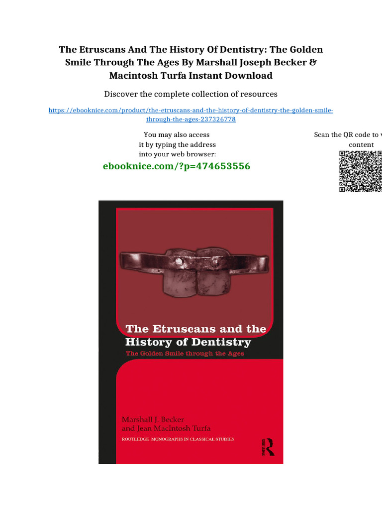 The Etruscans and the History of Dentistry: The Golden Smile through ...