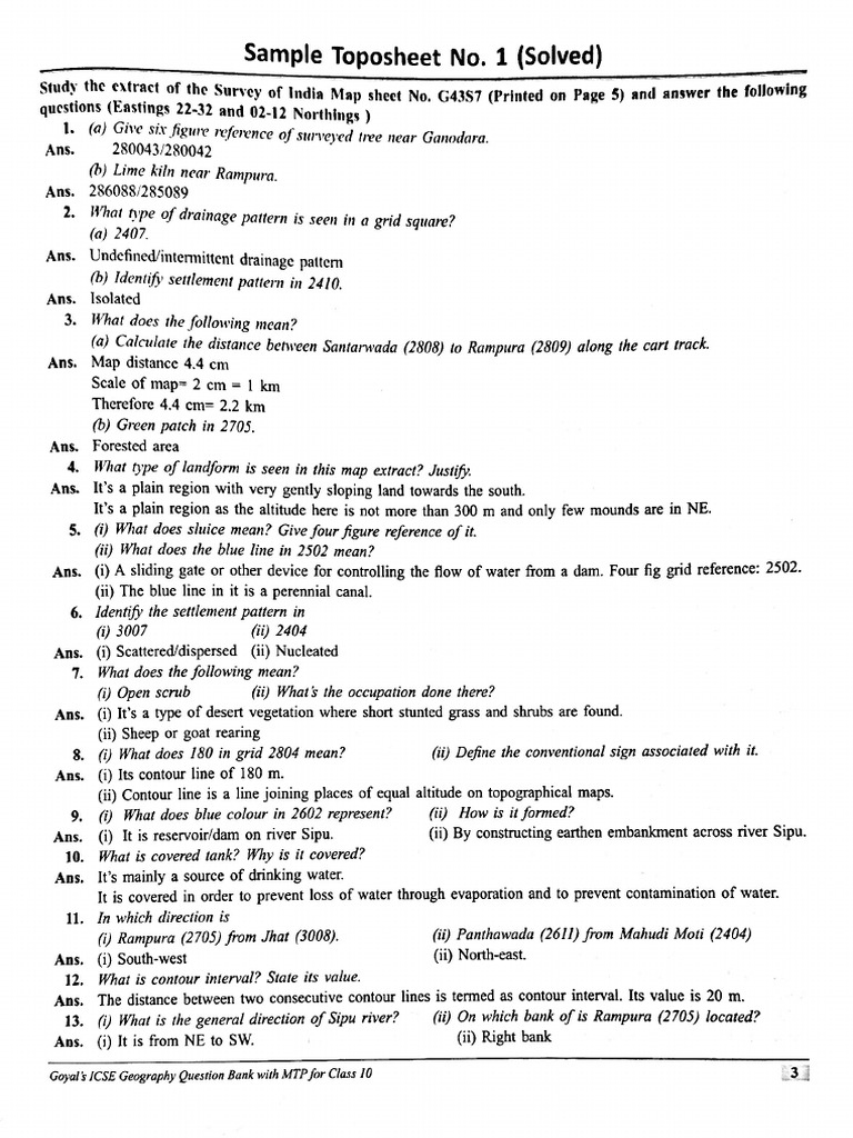 Sample Toposheet No.1 by IScanner | PDF