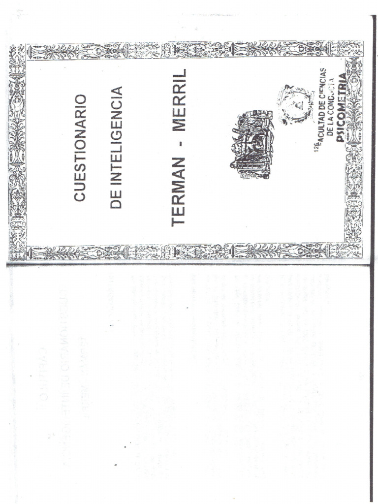 Ficha Tecnica de Terman | PDF
