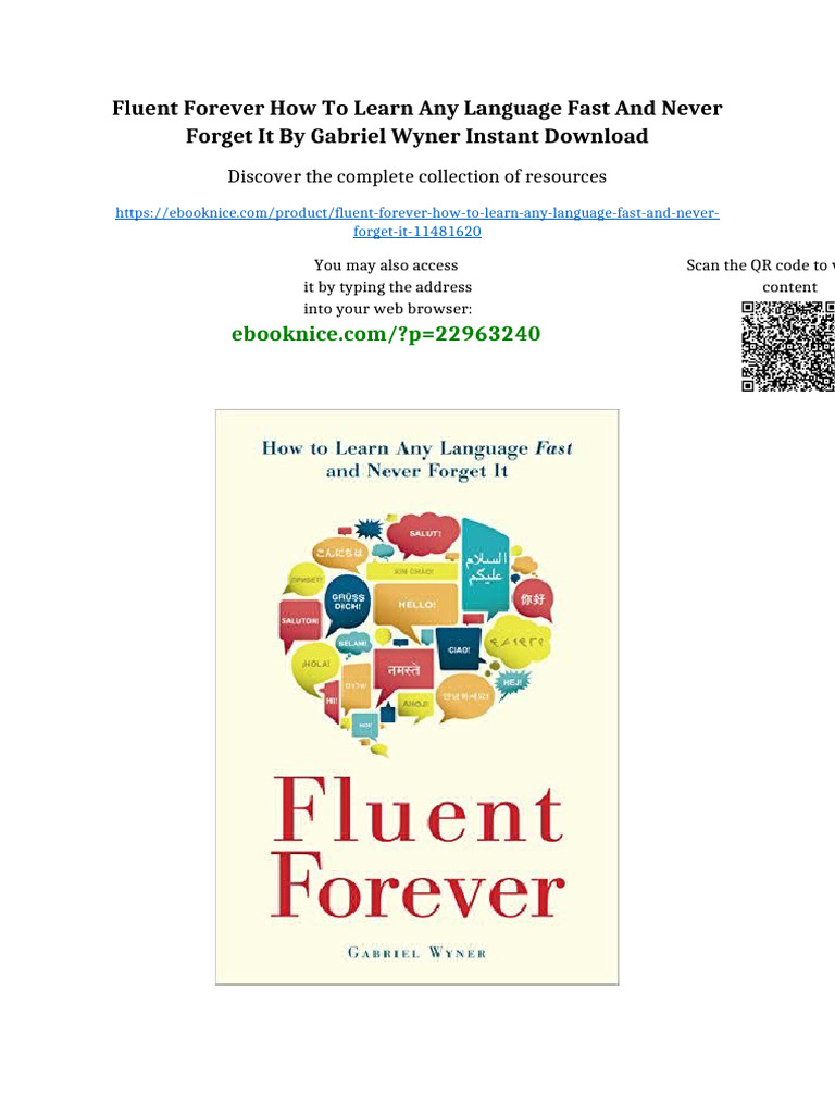 Fluent Forever How to Learn Any Language Fast and Never Forget It by ...